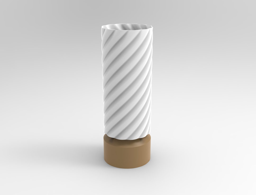 VORTEX LAMP, 3D STL Print File, Ambient Lighting Bedside Lamp, Small ...