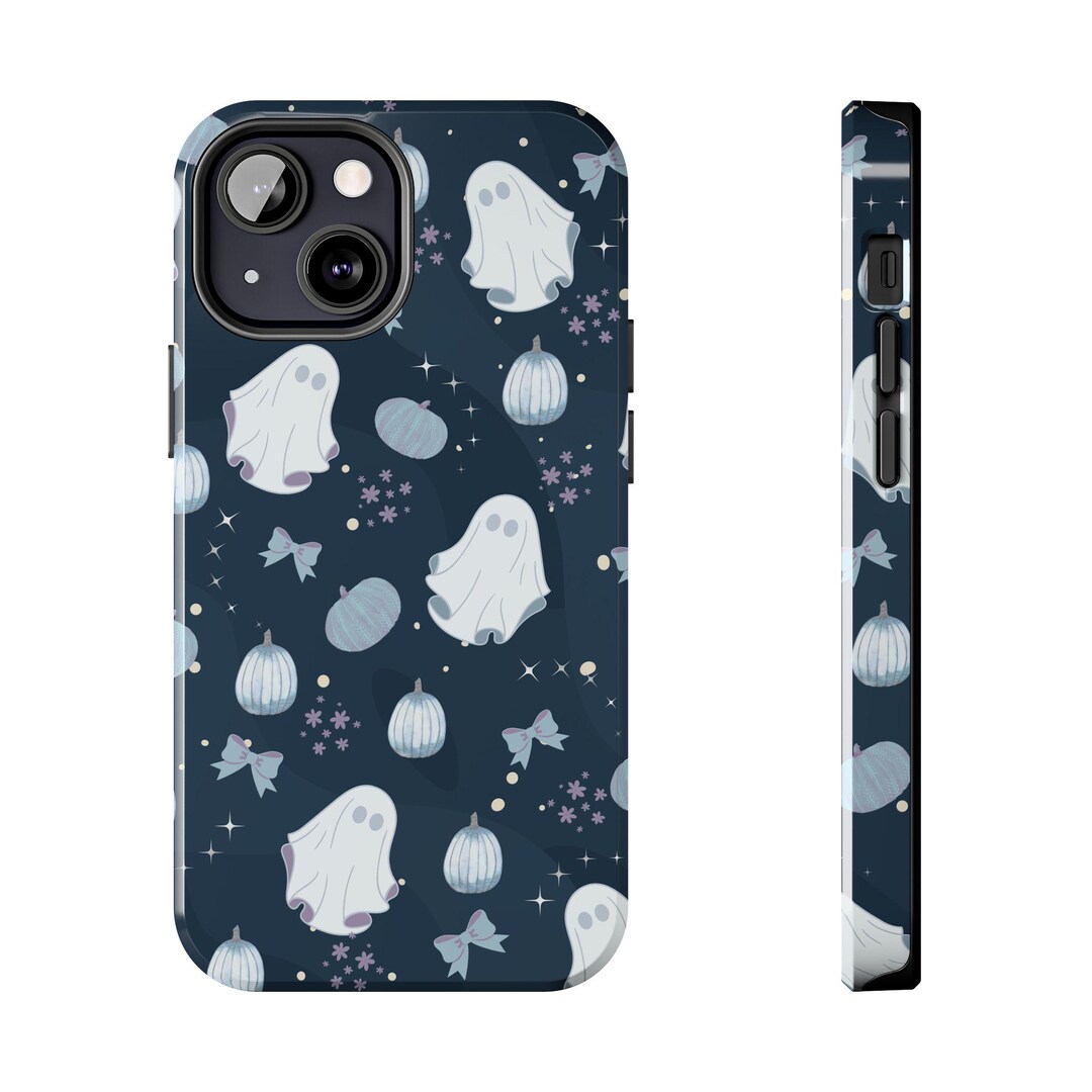 Cute Midnight Ghost Party Design, Ghostly Phone Cases, Spooky Halloween ...
