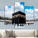 Kaaba Painting Kaaba Poster Mecca Canvas Wall Art Canvas Print 5 Piece ...