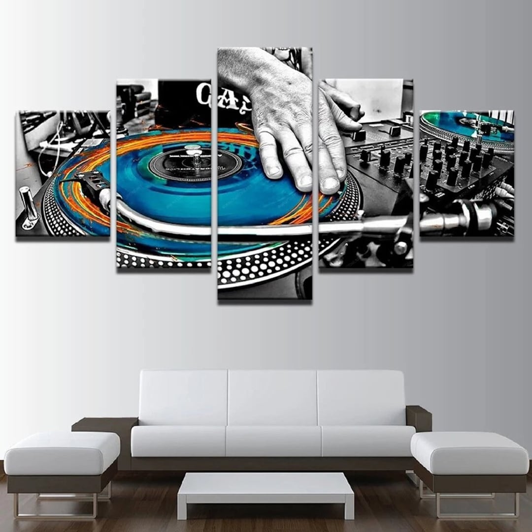DJ Wall Art - DJ Canvas Wall Art - DJ Poster - Dj Lover Gift - Gift for ...