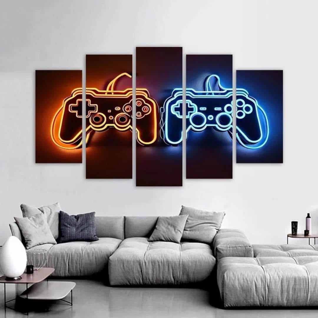 Gamer Wall Art - Gaming Canvas Art - Gamer Room Decor - Gamer Gift ...