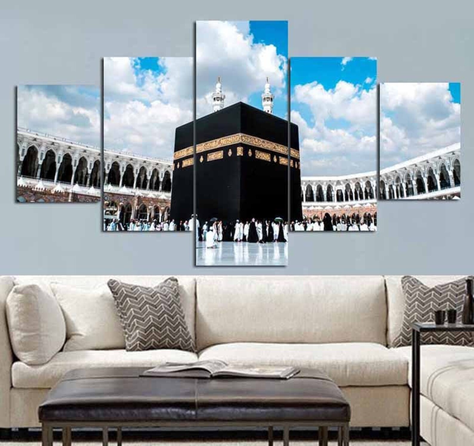 Kaaba Painting - Kaaba Poster - Mecca Canvas Wall Art - Canvas Print ...