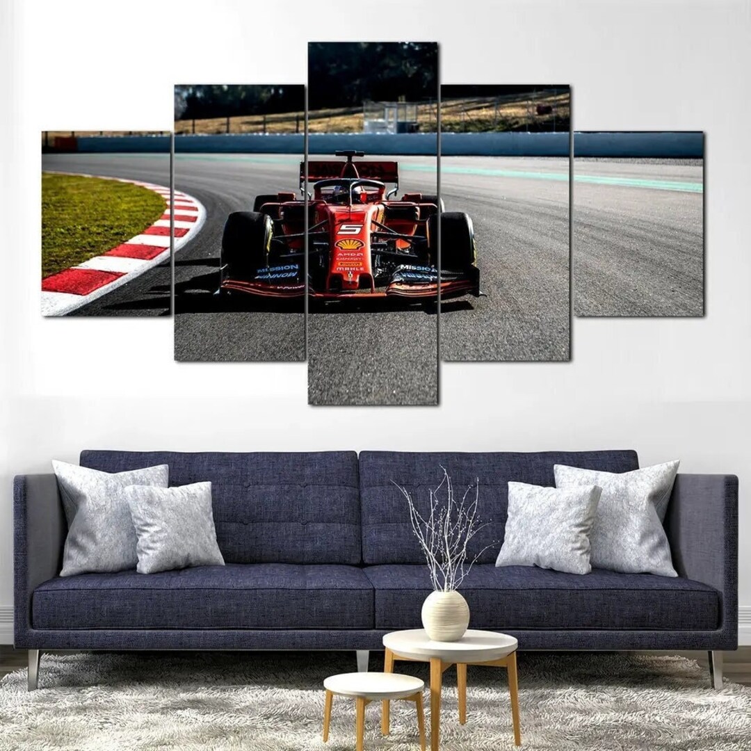 Ferrari Formula 1 Wall Art - F1 Framed Canvas Print - Racing Wall Art ...