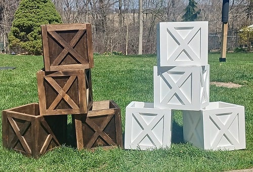 Set of 3 Cake Smash Boxes, Wood Boxes, Cube Box, Photography Box, Wood ...