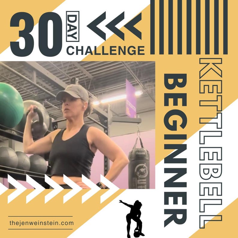 30 Day Kettlebell Challenge - Beginner - Etsy