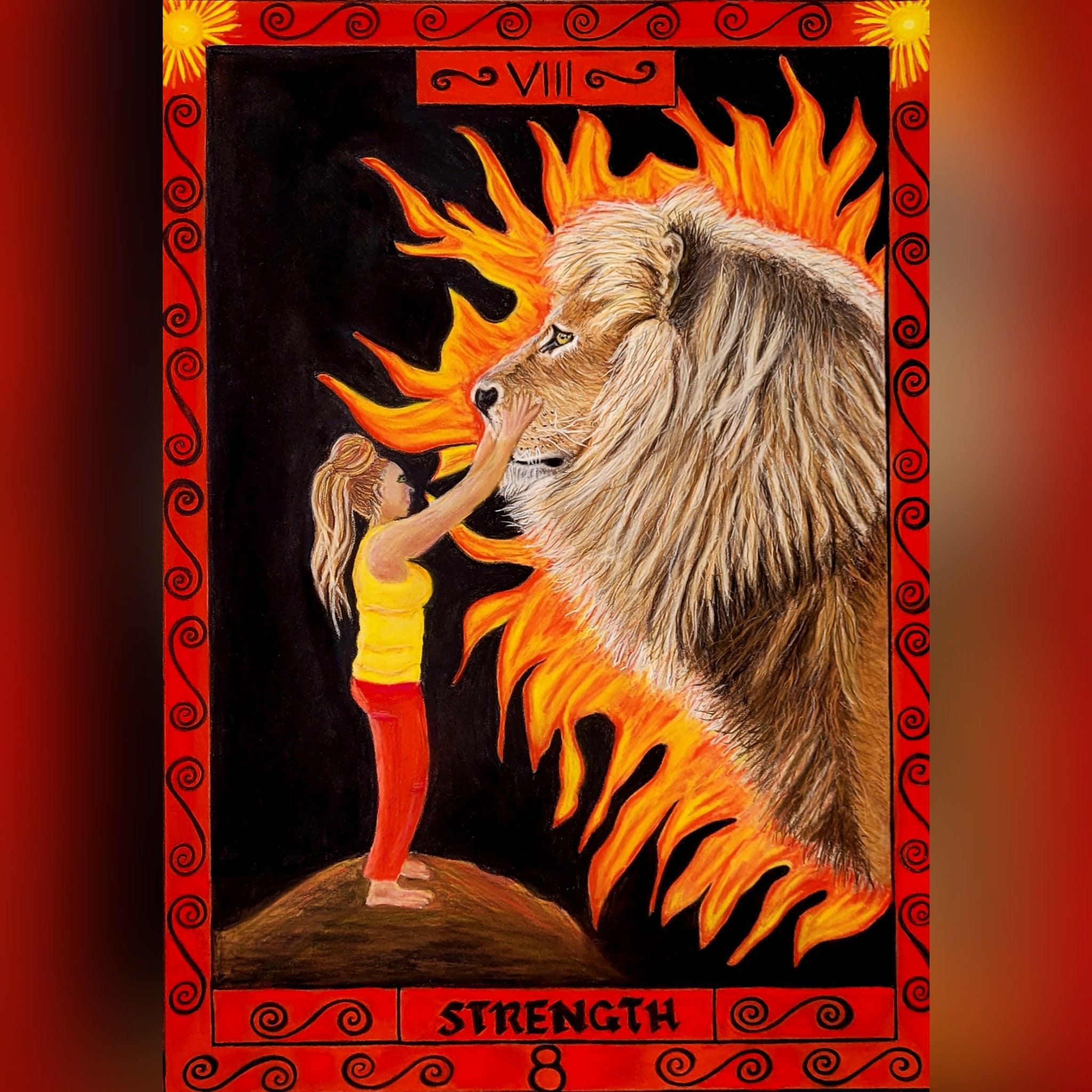 Lion, Strength, Tarot Card, Instant Download, Printable, - Etsy