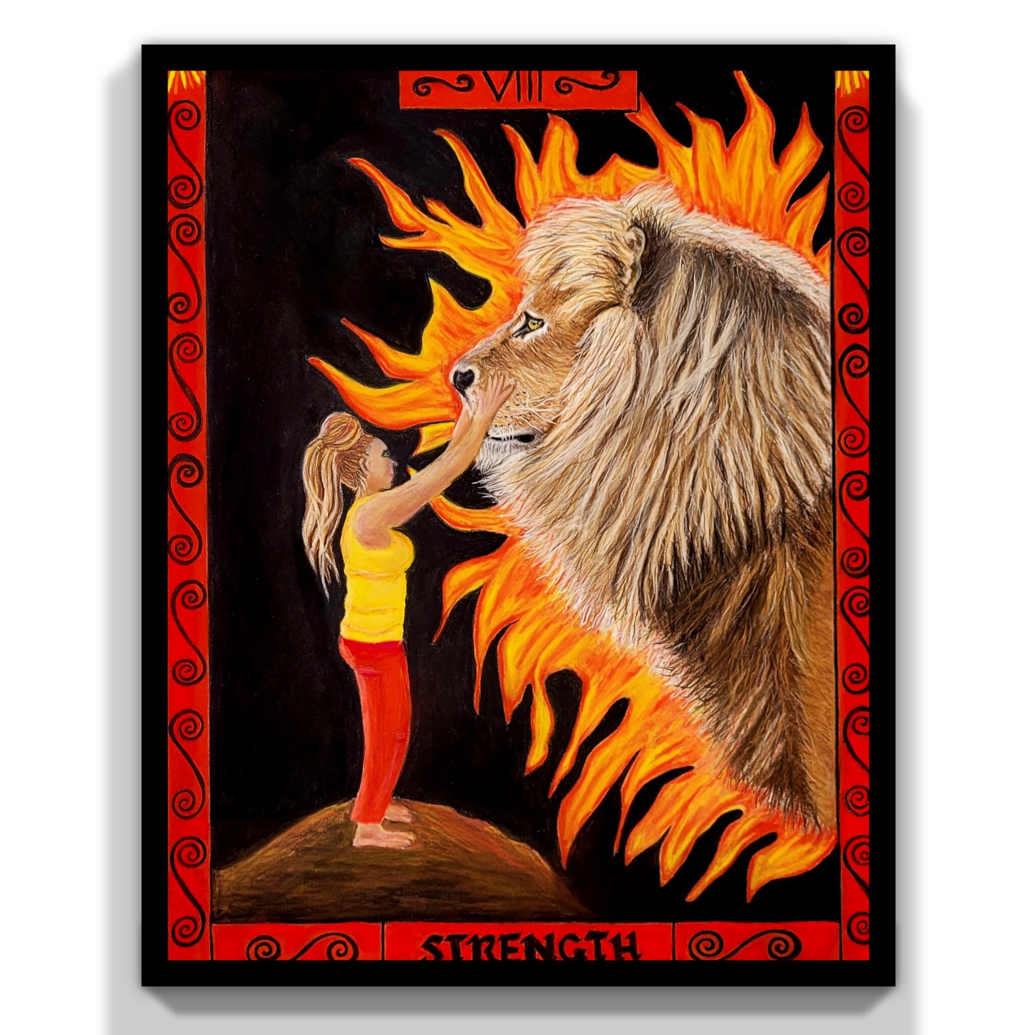 Lion, Strength, Tarot Card, Instant Download, Printable, - Etsy