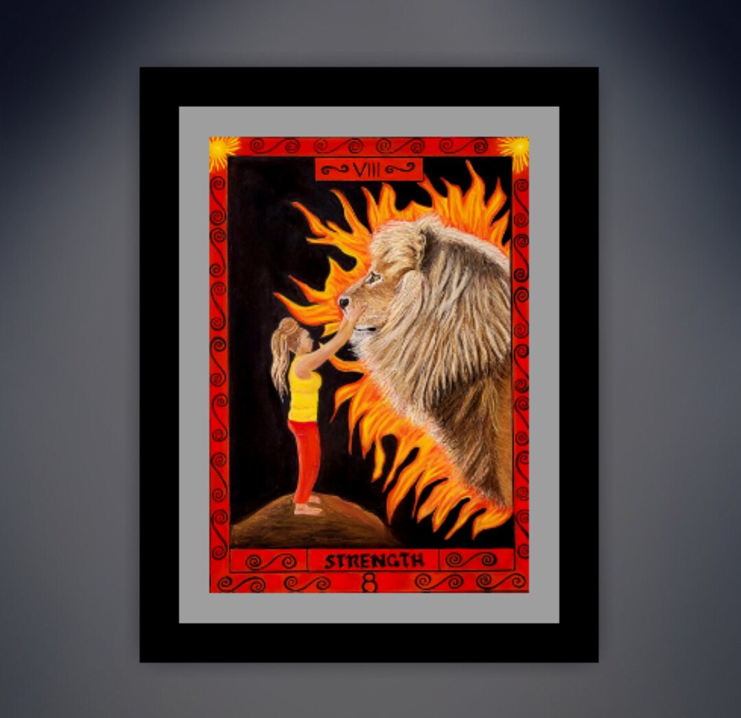 Lion, Strength, Tarot Card, Instant Download, Printable, - Etsy
