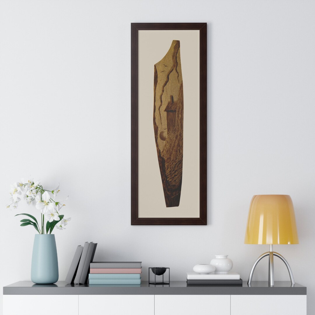 Wild Nature Art, Abstract Wall Art, Handmade Painting on Fish Skin ...