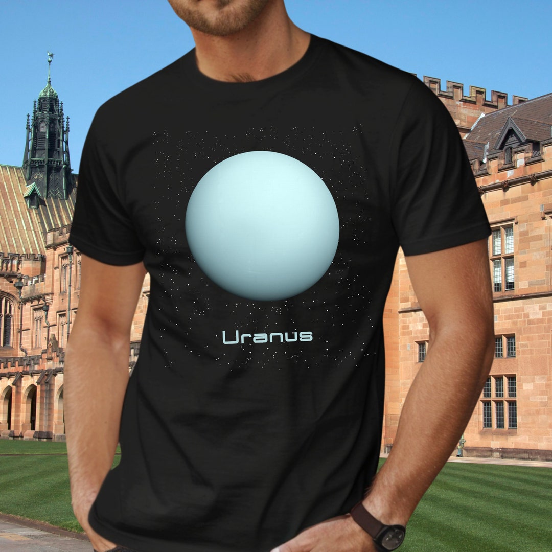 Uranus Planet T-shirt, NASA Uranus Image, Astronomy Lover, Starry Night ...