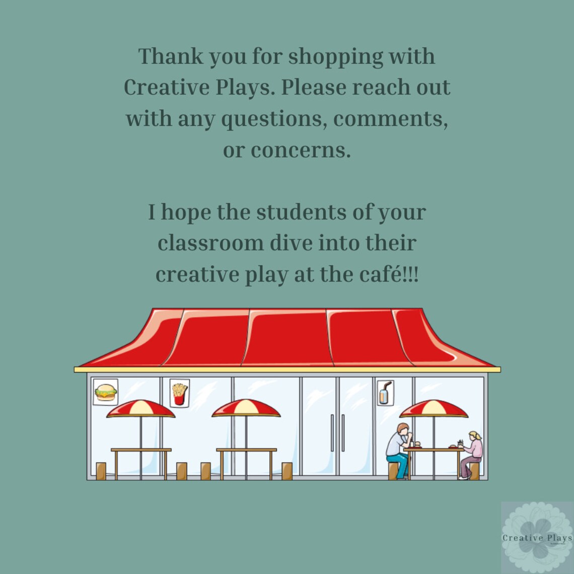Cafe Dramatic Play Pretend Play Classroom Printables: 20 Pages - Etsy