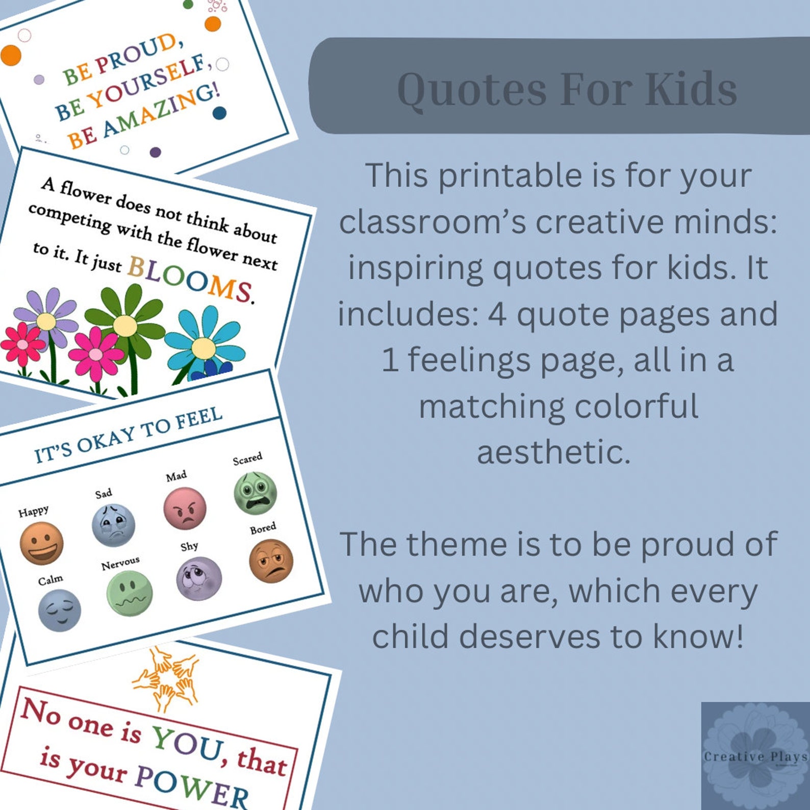 Quotes for Kids Decor, Classroom Printables: Inspirational Signs - Etsy