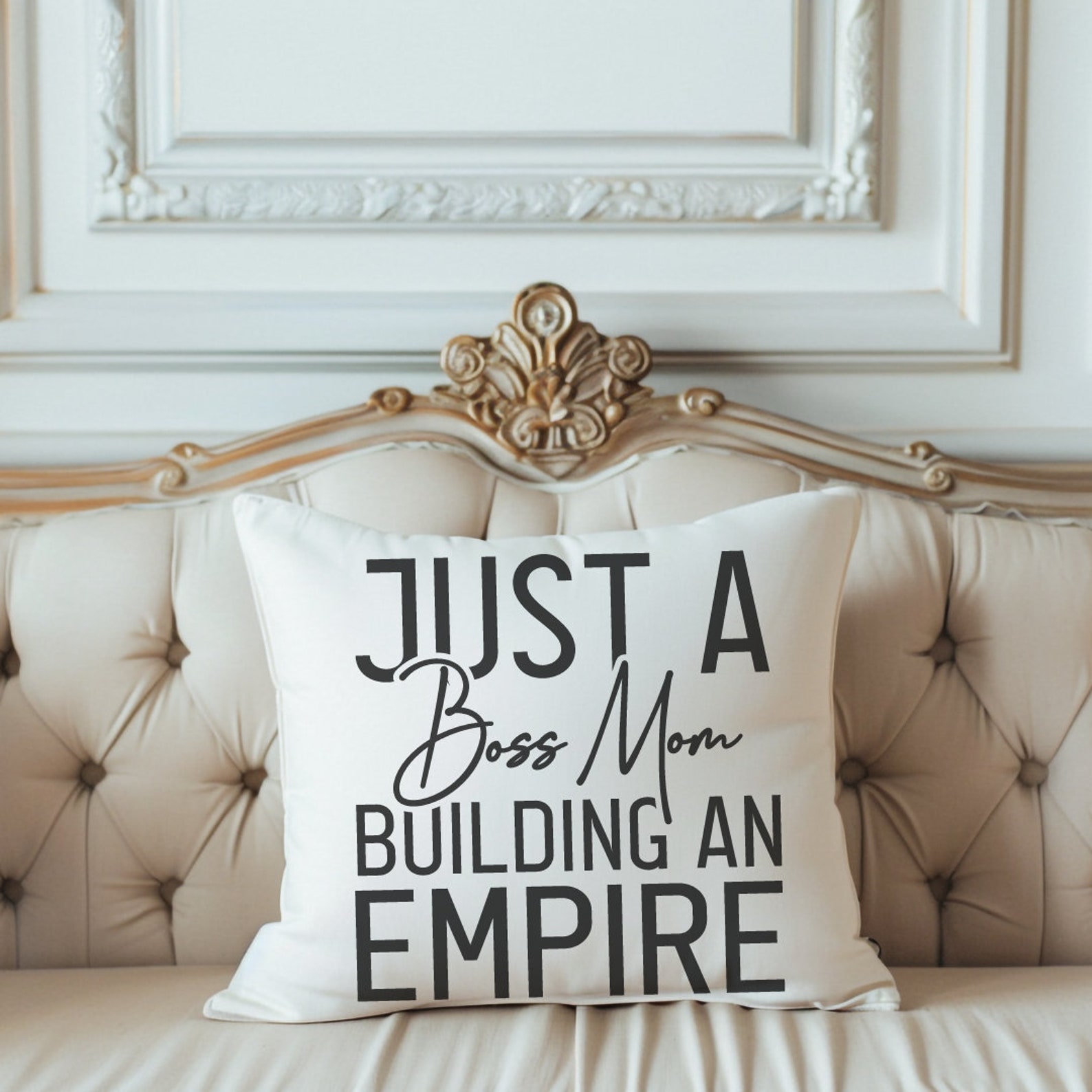 Boss Mom Decorative Office Couch Pillow Gift for Mom Office Decor Gift ...