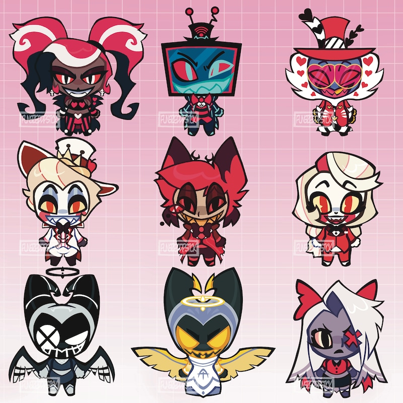 Hazbin Hotel Chibis - Etsy