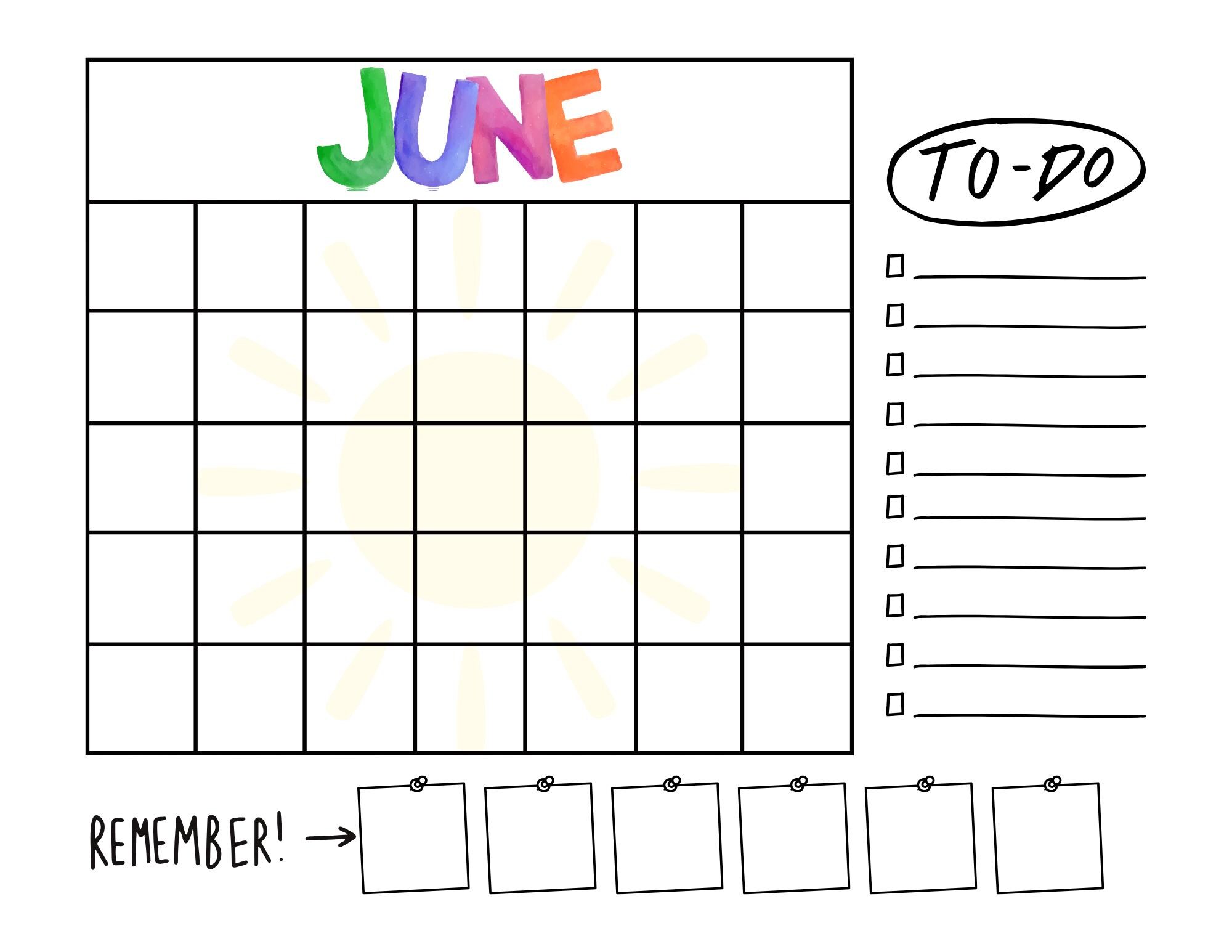 12-month Undated Watercolor Calendar | 11x8.5 | To-do's & Reminders ...