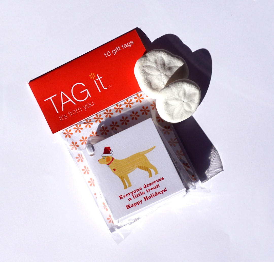 Yellow Labrador With Santa Hat Gift Tags - Etsy
