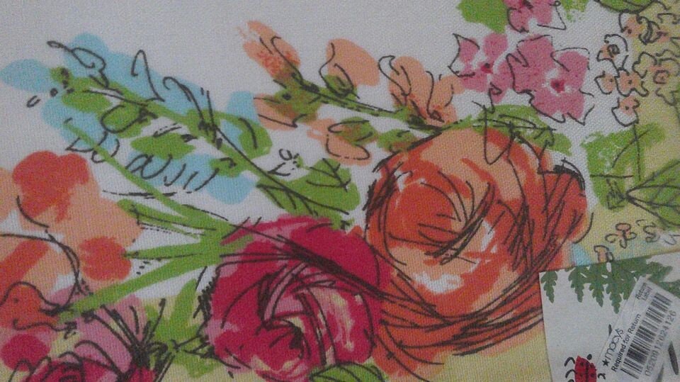 Vera Neumann Ladybug Prints Rose Bouquet Set of 4 Placemats MCM Roses ...