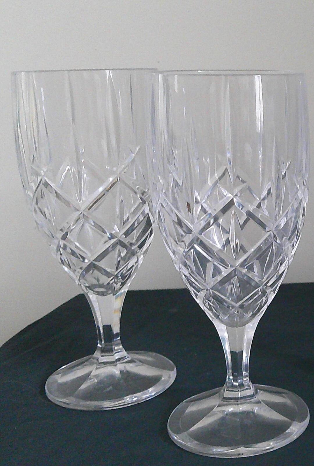 Gorham Lady Ann Signature Crystal 2 Iced Tea Glasses Goblets - Etsy