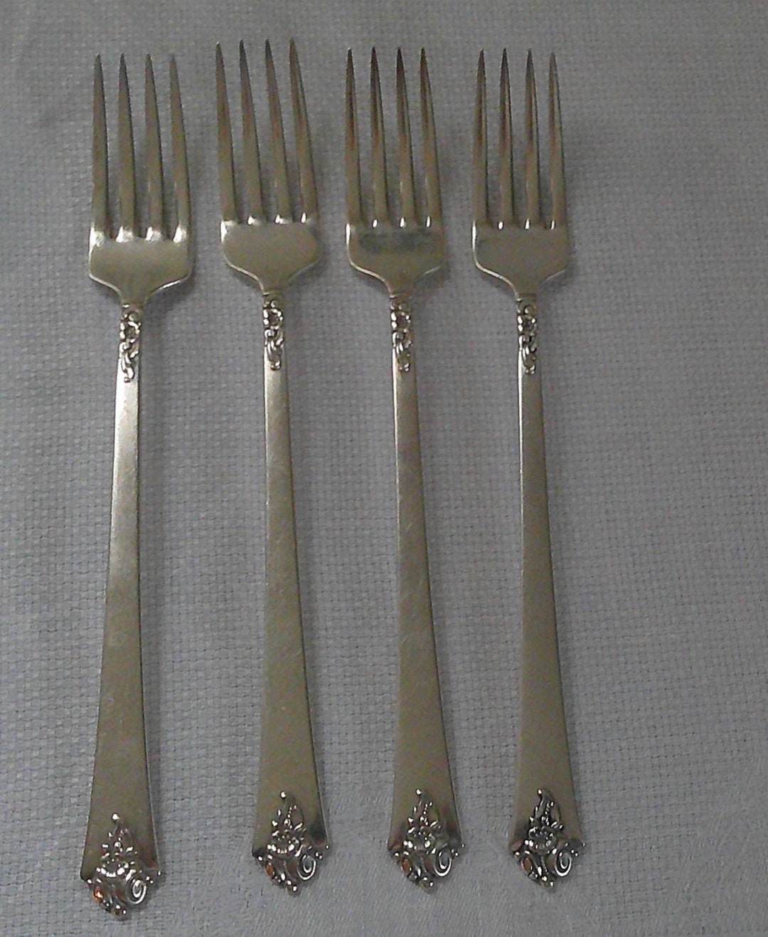 4 CASTLE ROSE Royal Crest Sterling Silver Grille FORKS - Etsy