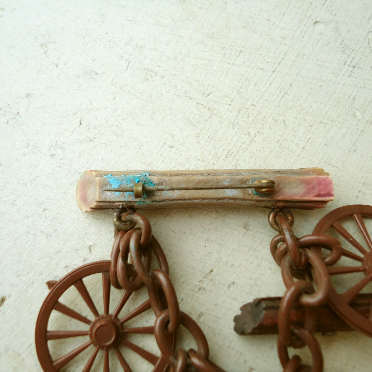 Vintage Art Deco Era Celluloid Western Brooch Dangle Logs - Etsy