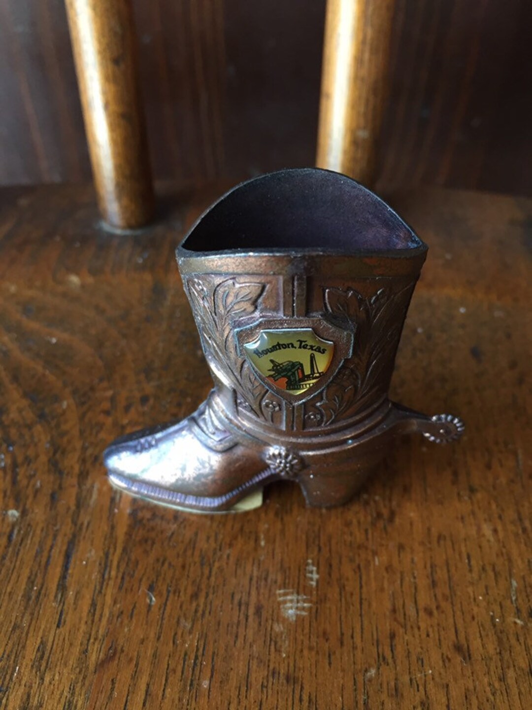 Vintage Souvenir Cowboy Boot Toothpick Holder Houston Texas - Etsy