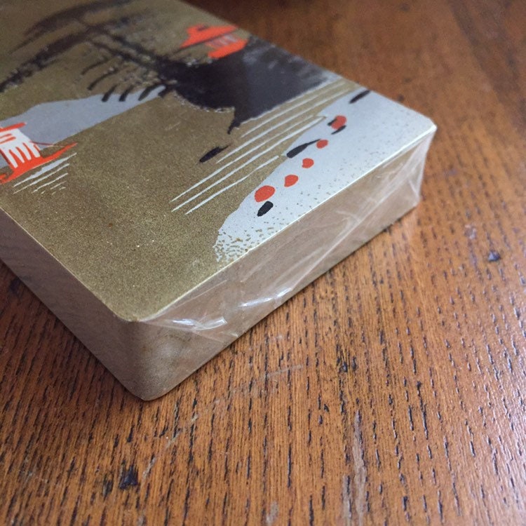 Vintage Asian Landscape Deck of Playing Cards FREE SHIPPING - Etsy