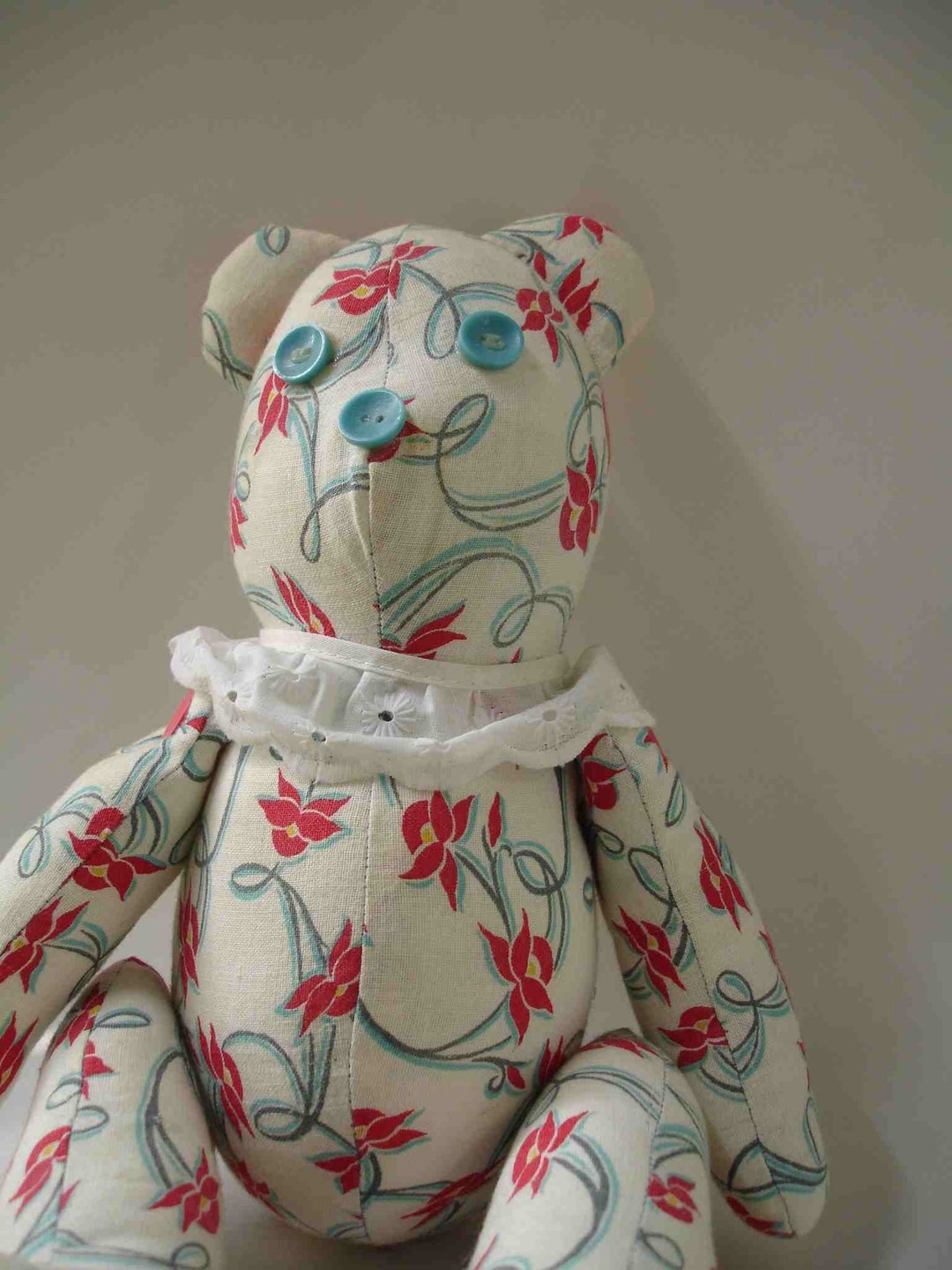 Vintage Teddy Bear Victorian Style Jointed FREE SHIPPING - Etsy