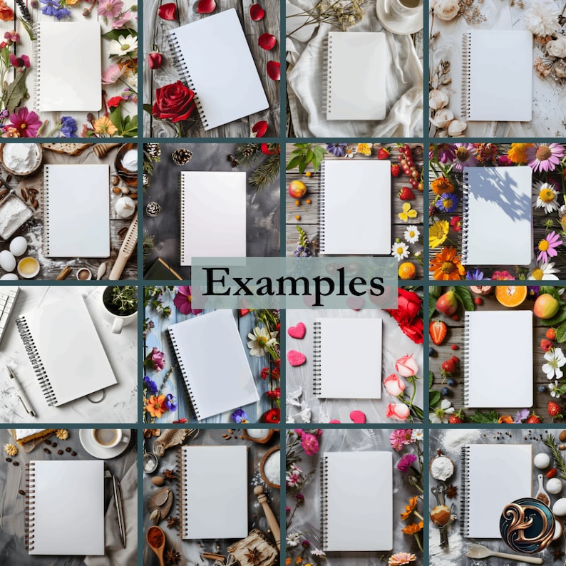 Notebook Mockup for Spiral Journals and Diaries, Cover Template, Smart ...