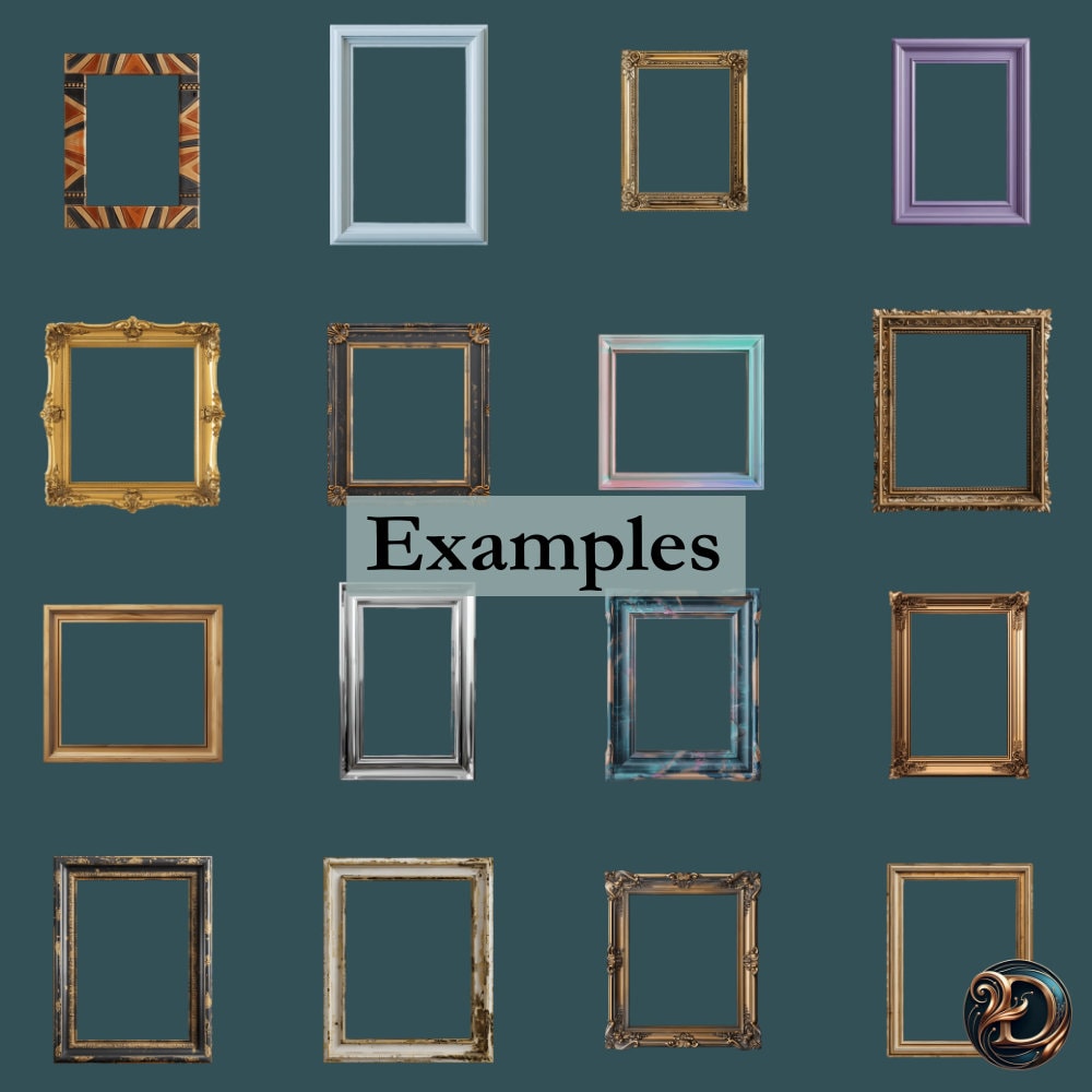 Transparent Canvas Frames, for Poster Picture Painting, Mockup Template ...