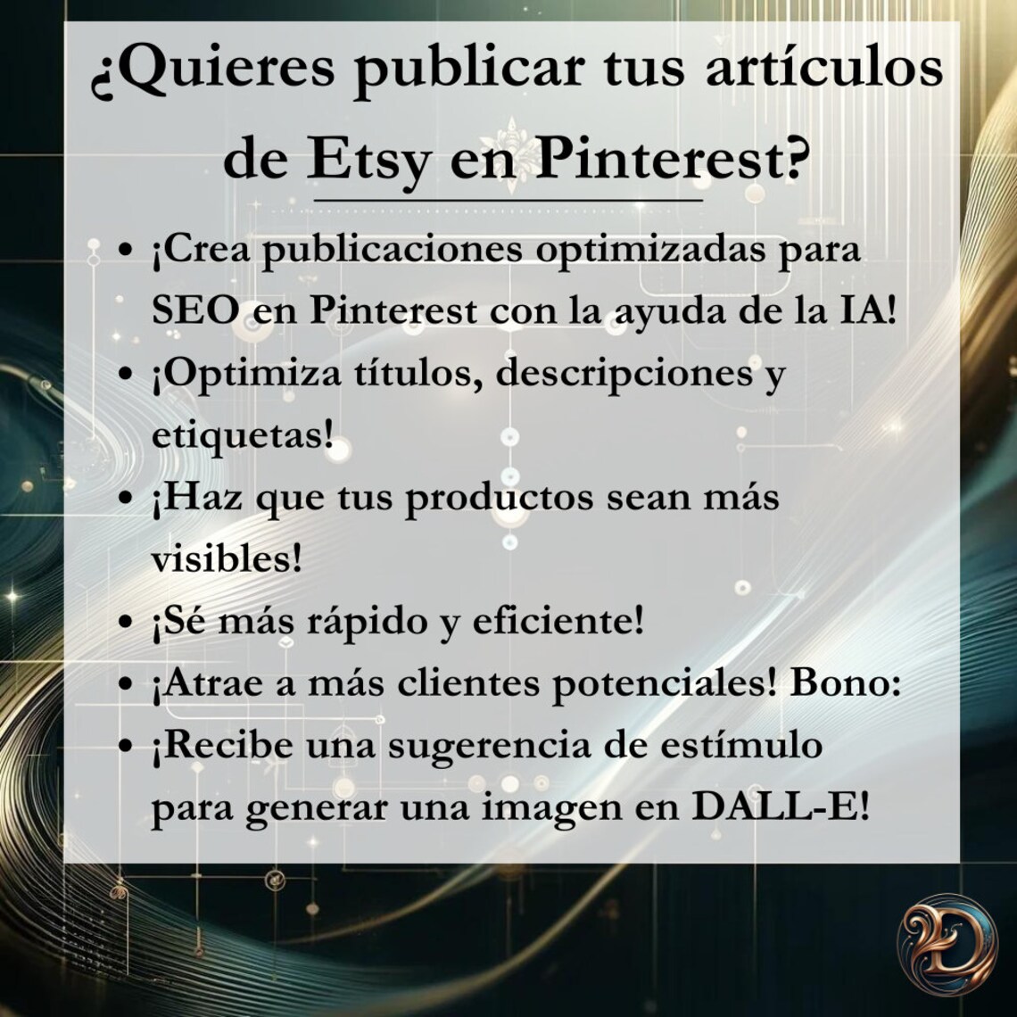 Automatic Pinterest Post Generator for Etsy: Chatgpt Makes Marketing ...