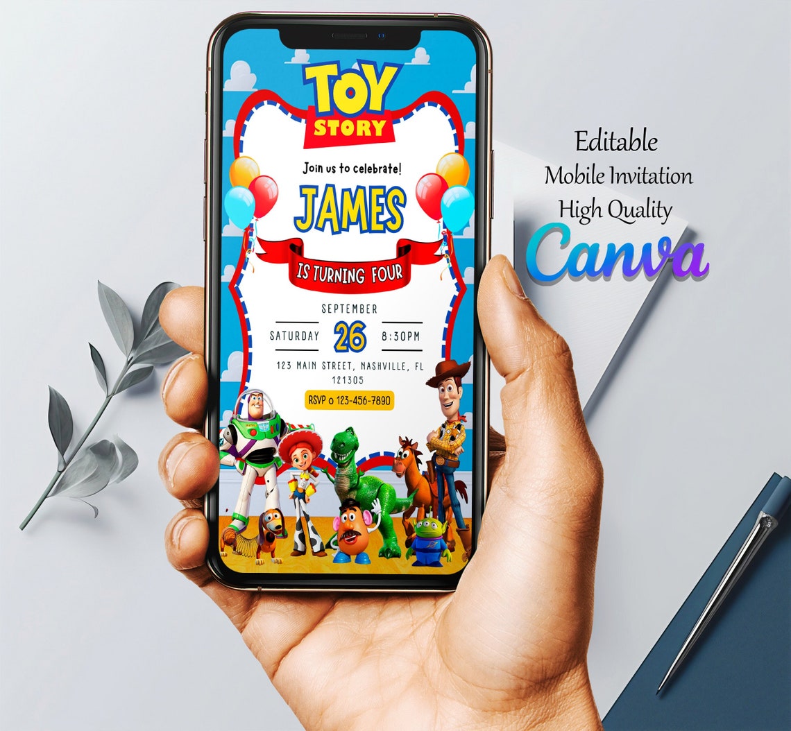 Toy Story Birthday Invitation - Awesome! Toy Story Invite, Printable ...