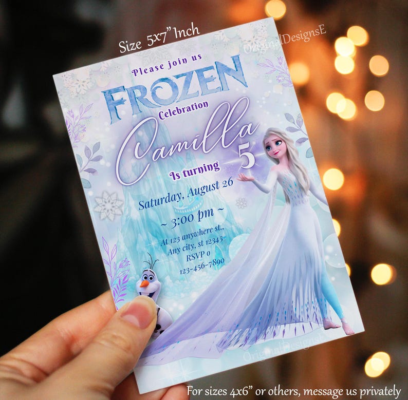 Elsa Birthday Invitation: Printable & Editable Template | Perfect for ...