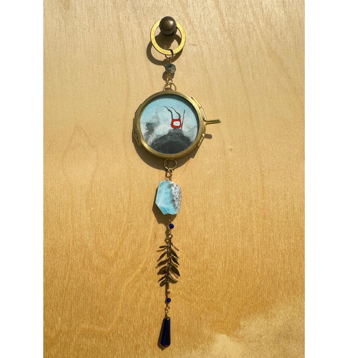 The Warrior - Hanging Talisman Original - Etsy