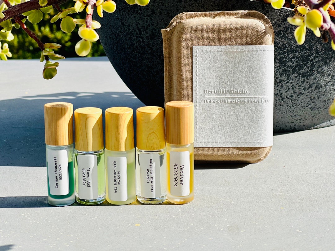 Natural Aromatherapy Roll-on Oil Set, Essential Oil Perfume, 6ml - Etsy