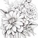 10 Beautiful Flower Coloring Pages (flower 2) - Etsy