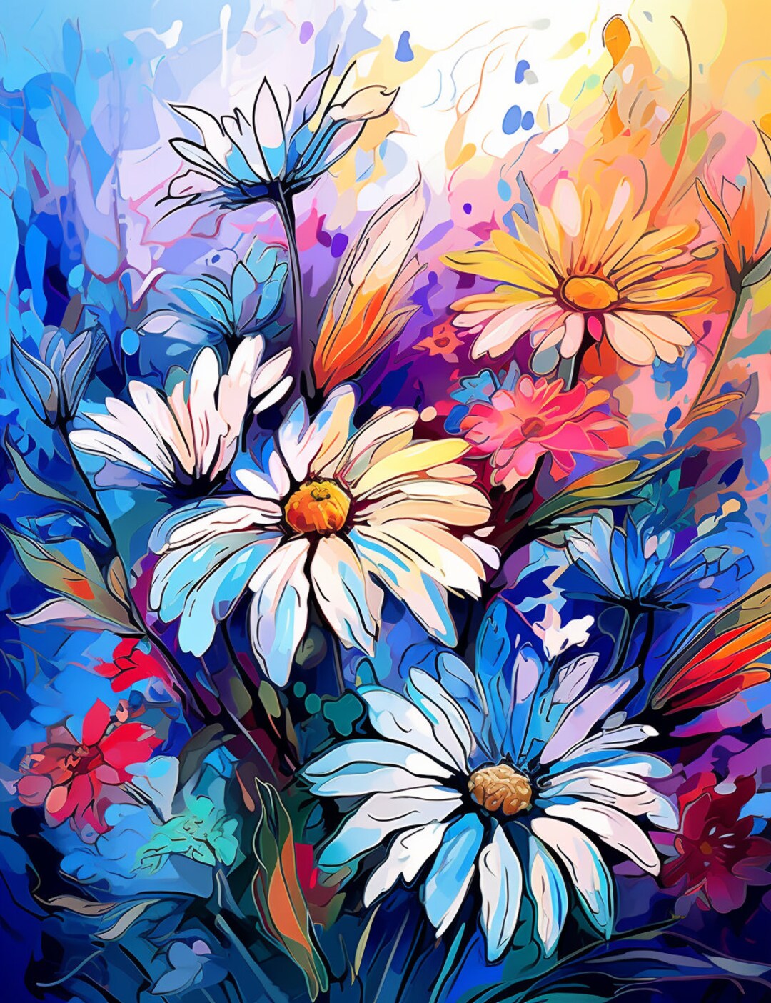 10 Beautiful Flower Coloring Pages (flower 1) - Etsy