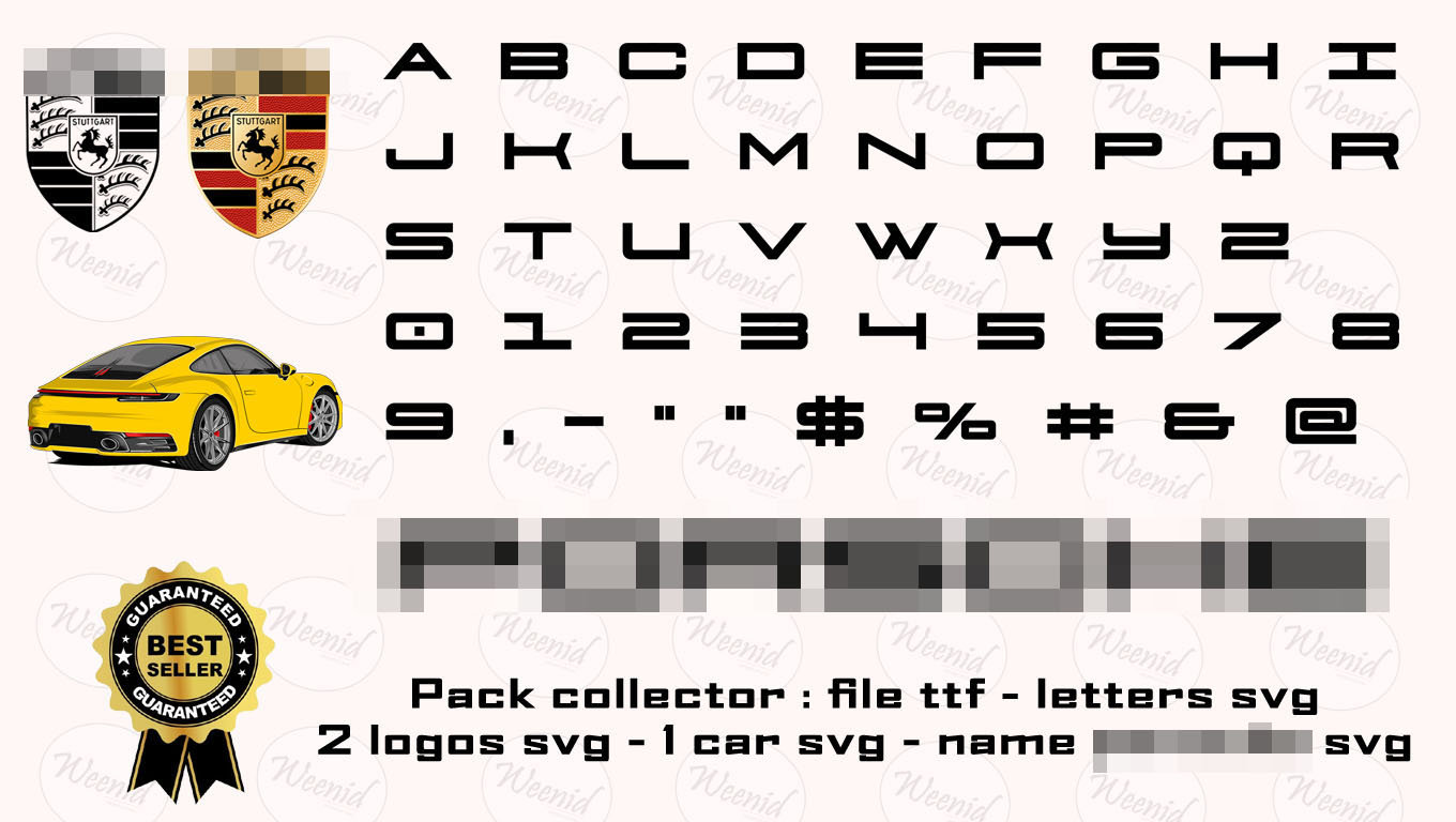 Car German Cricut Porsche Svg Calligraphy, Alphabet, Font, Letters ...