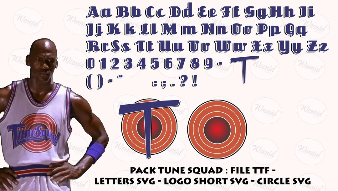 Space Jam Cricut Tune Squad Svg Calligraphy, Alphabet, Font, Letters ...