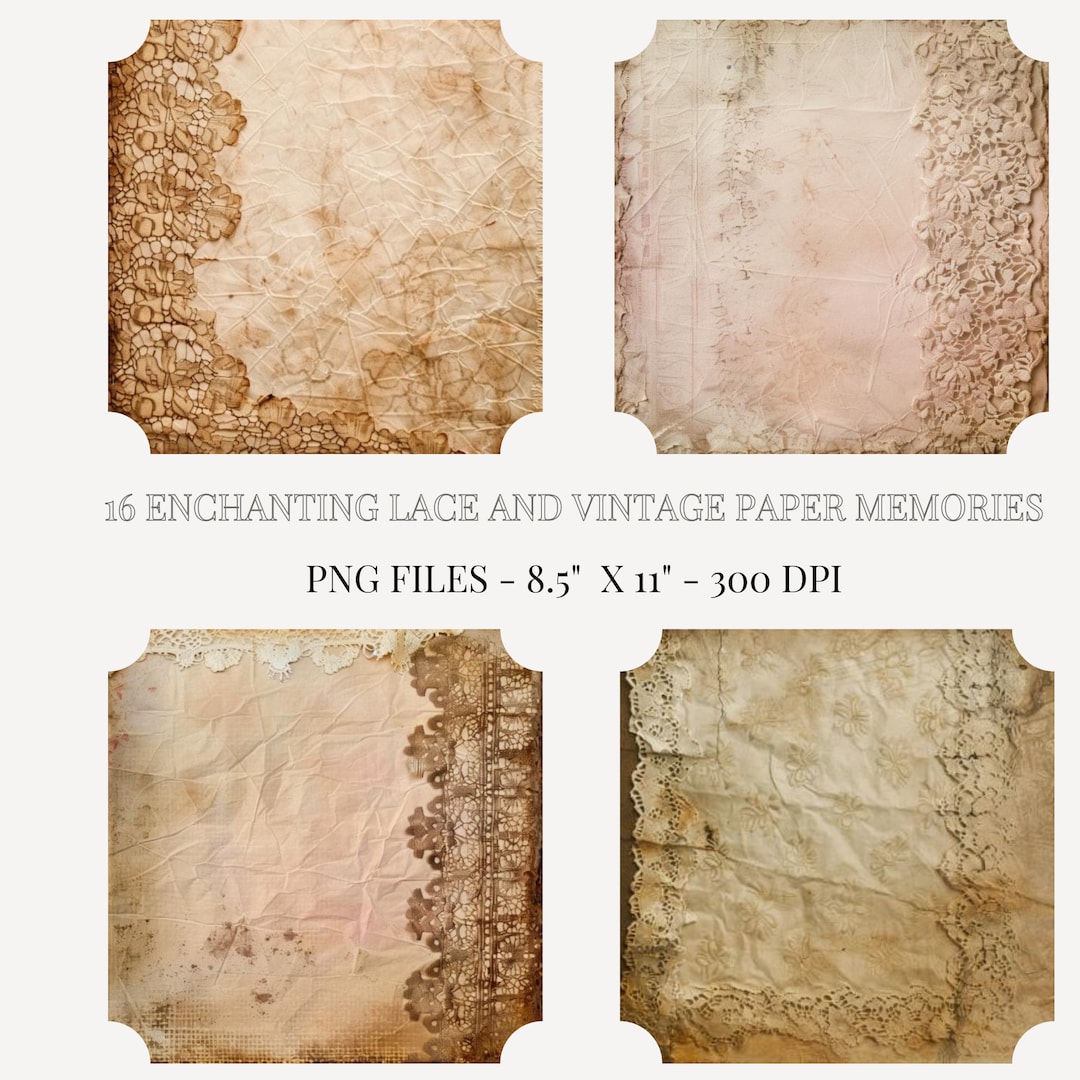 Vintage Lace Paper Digital Downloads Printable Lace Patterns ...