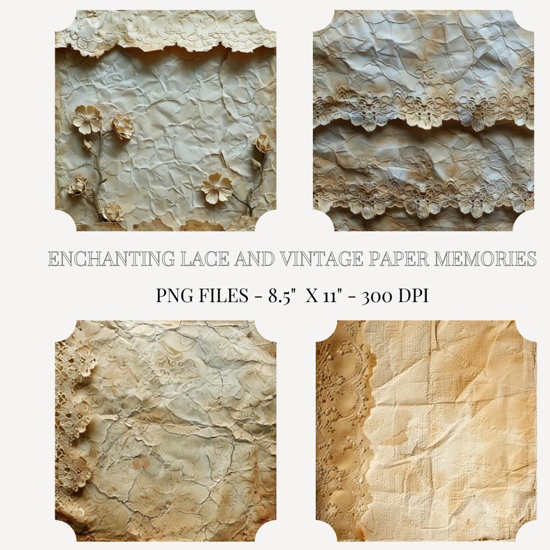 Vintage Lace Paper Digital Downloads Printable Lace Patterns ...