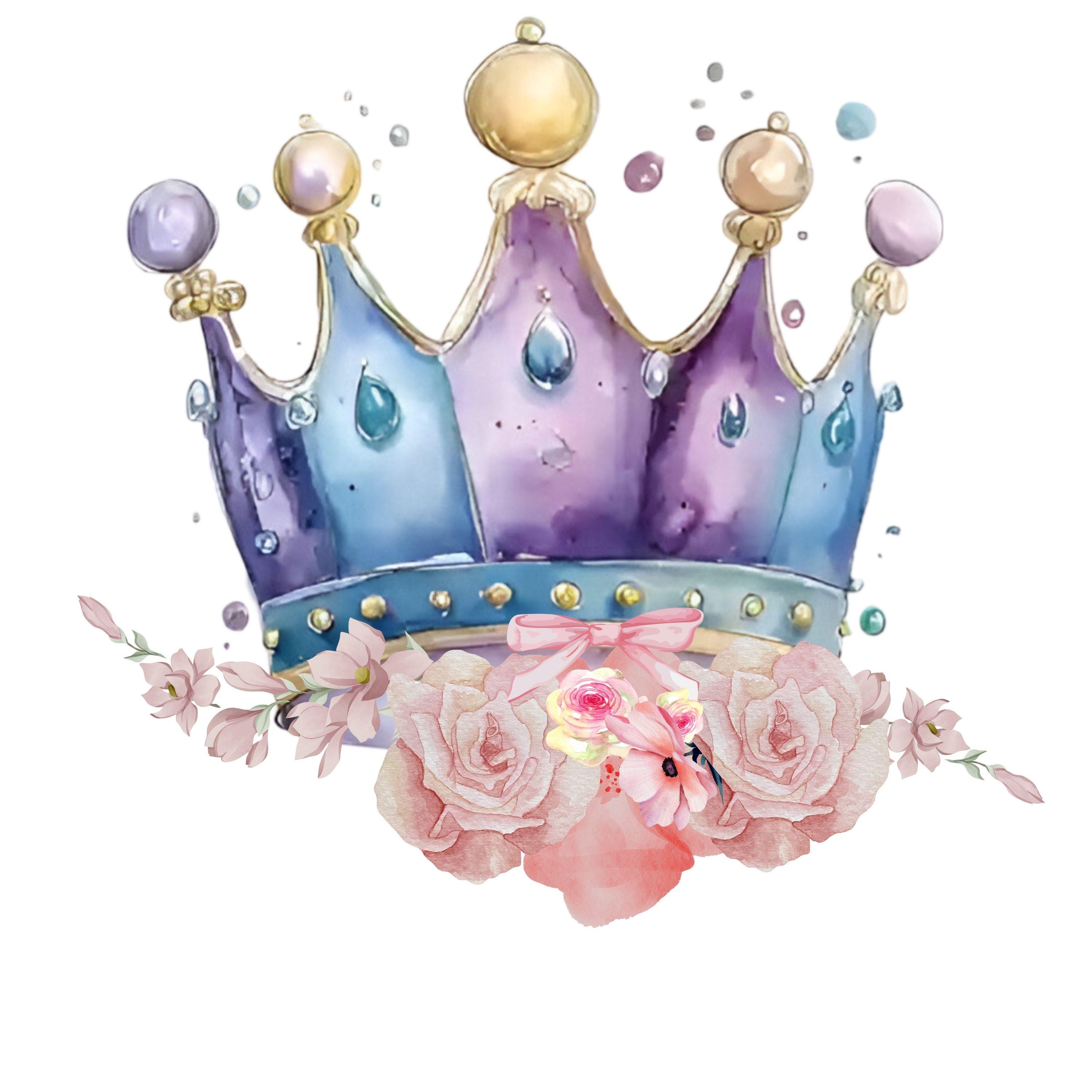 Royal Crown Clipart - King and Queen Crown Silhouettes, Digital ...