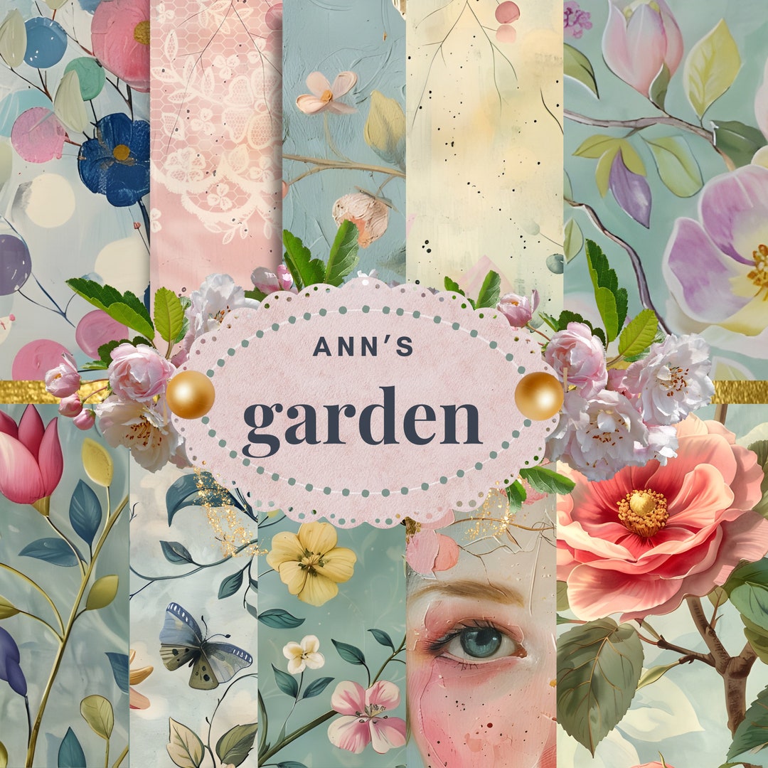 Romantic Flowers Digital Paper Seamless Printable Paper - Etsy