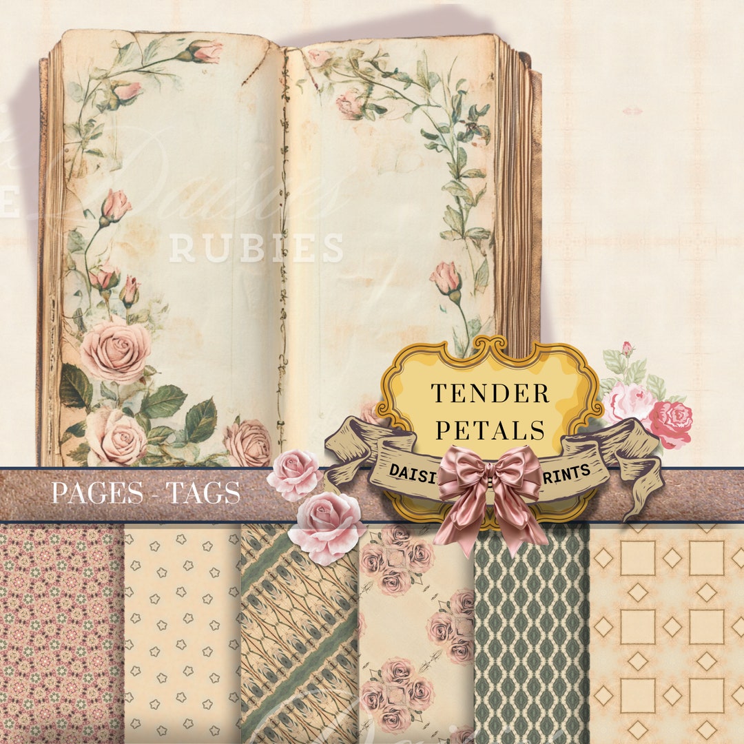 Victorian Wedding Printable Junk Journal, Exquisite Digital Pages ...