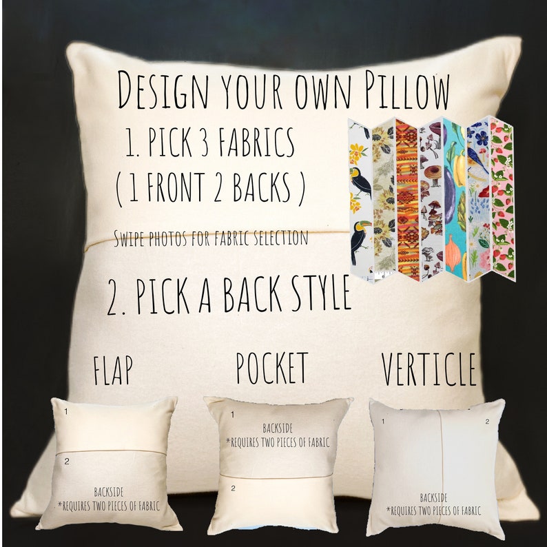 Create Your Own Decorative Pillowcase Cover 22 in X 22 In - Etsy
