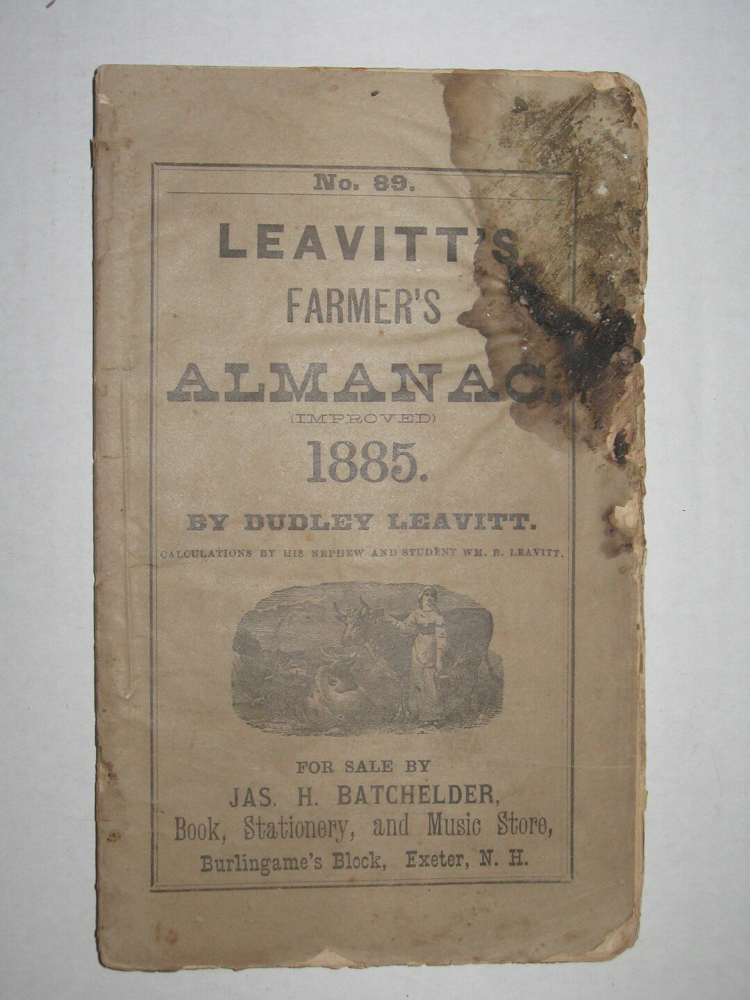 1885 Leavitt's Farmer's Almanac Booklet - Etsy