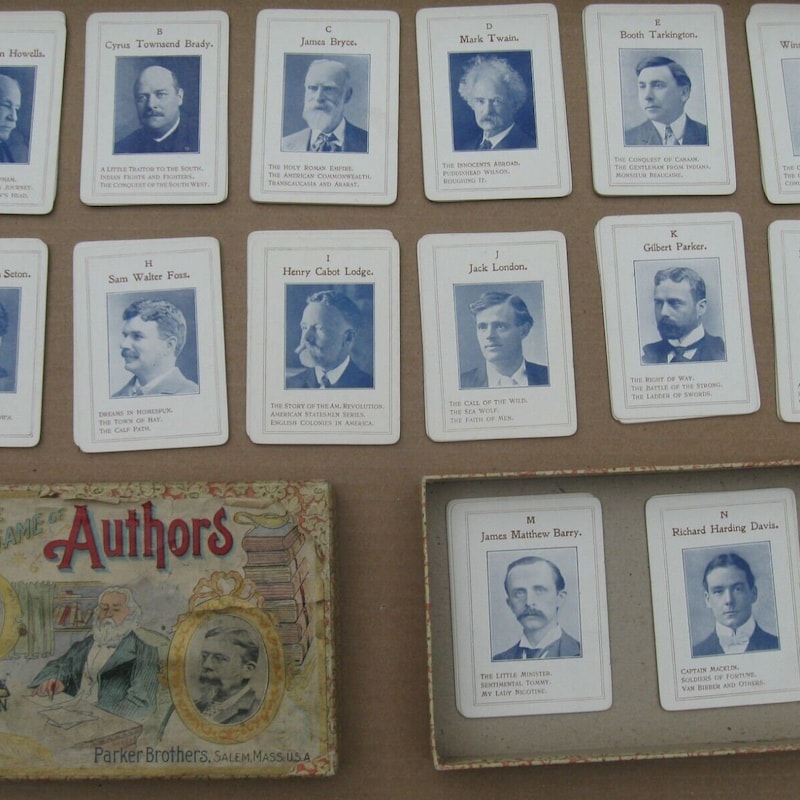Authors Card Game - Etsy