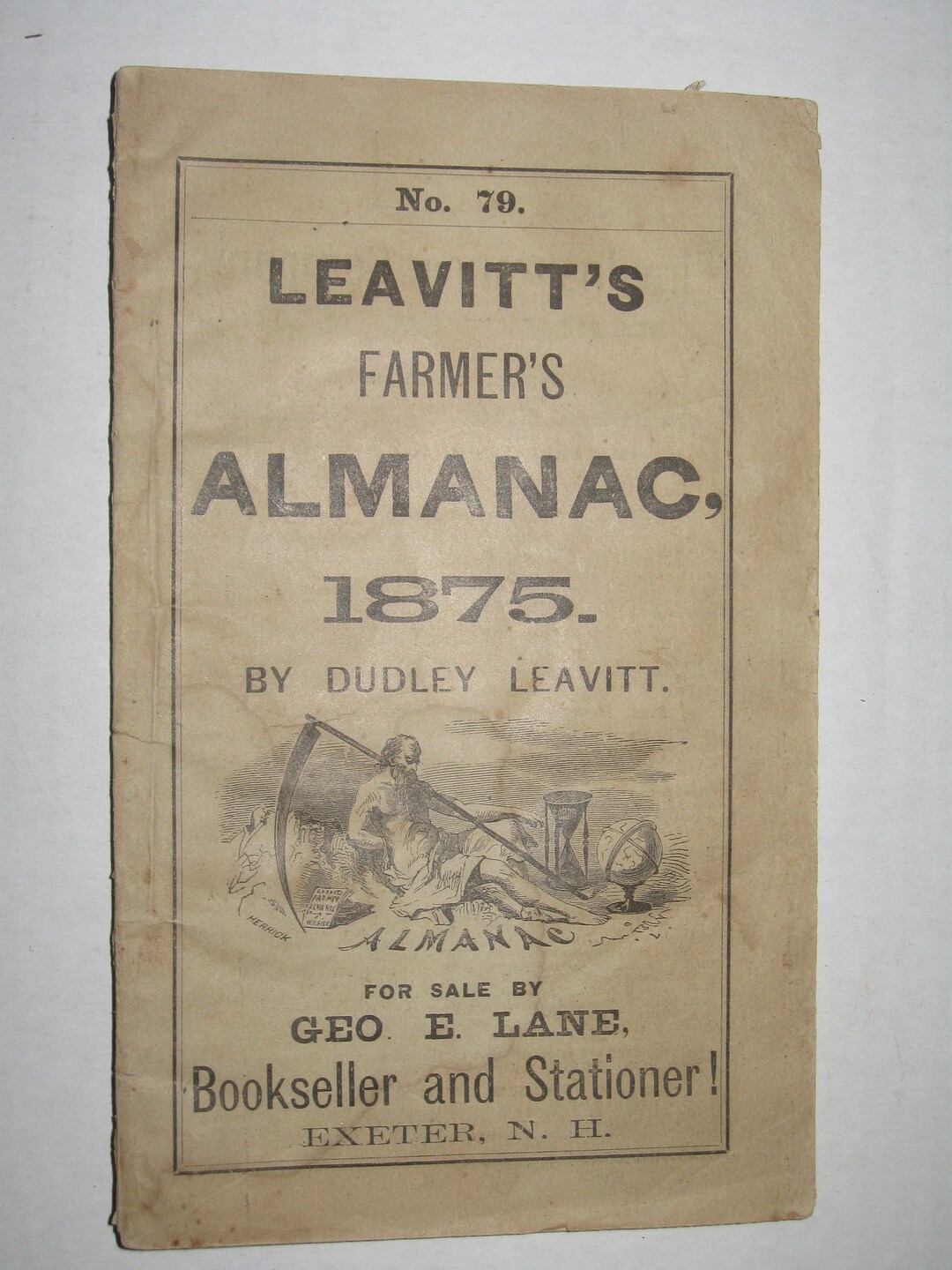 1875 Leavitt's Farmer's Almanac Booklet - Etsy