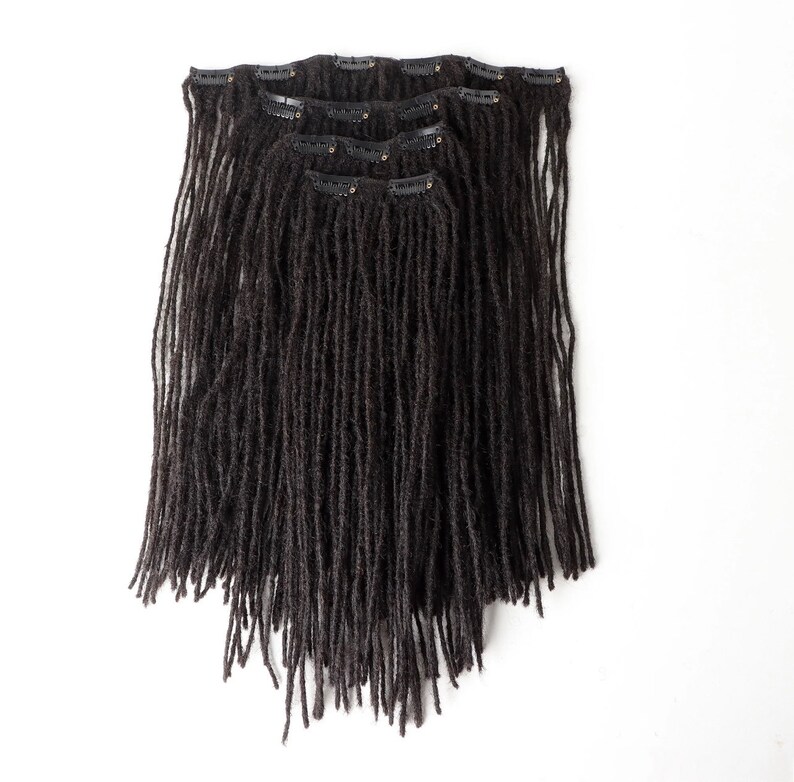 Microlocs Clip-in Extension Loc Set of 5 190 Locs 14-inch Long - Etsy