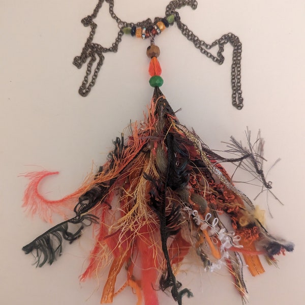 Fiber Necklace - Etsy