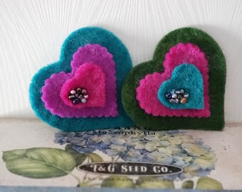 Wool Felt Brooch | Etsy